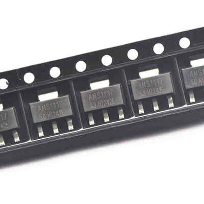 50PCS AMS1117-5.0 AMS1117 AMS117-5.0 5.0V 1A Voltage Regulator SOT-223 ...