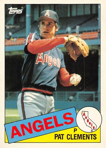 Pat Clements 1985 Topps Traded Baseball card #23T California Angels | eBay
