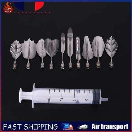 10Pcs Gelatin Jelly Art Tools with Syringe Tool Pudding Nozzle Cake ...