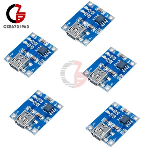 5PCS TP4056 Mini USB Charge Board 5V 1A Lithium Battery Charger ...