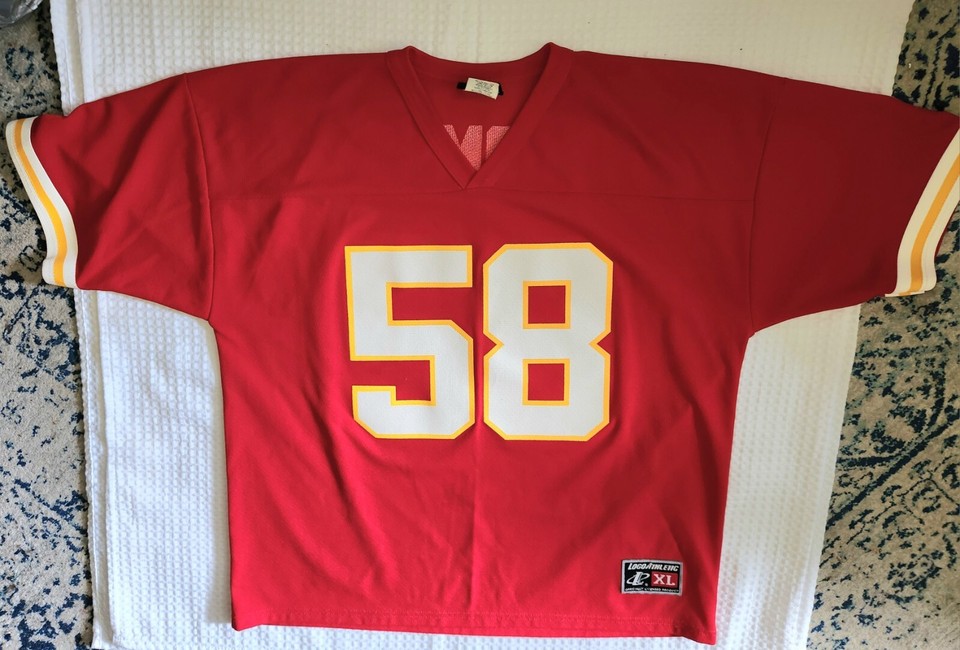 VINTAGE RUSSELL ATHLETIC NFL KANSAS CITY CHIEFS DERRICK THOMAS JERSEY ...