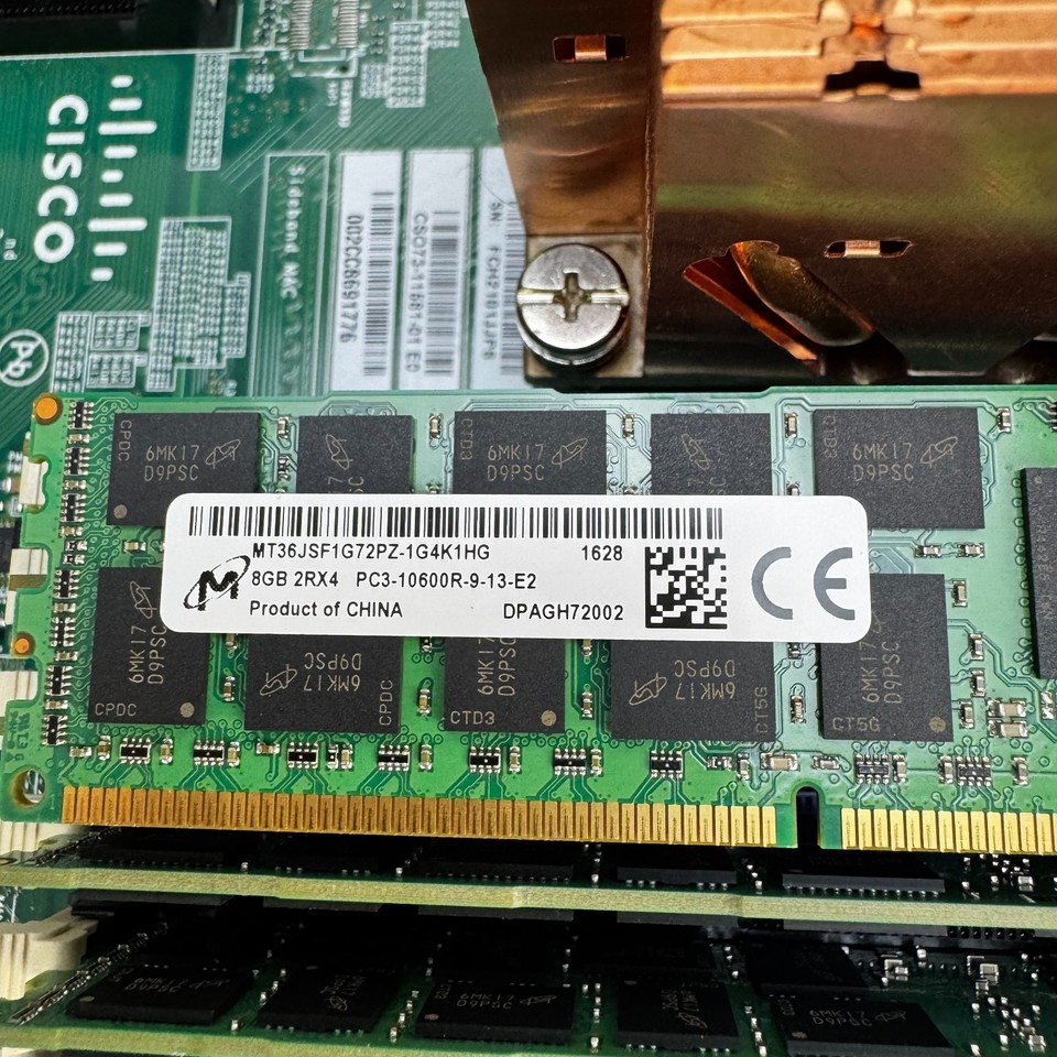 Cisco WAVE-8541-K9 V01 Wide Area Virtual Engine Server 96GB RAM w/ 10GE ...