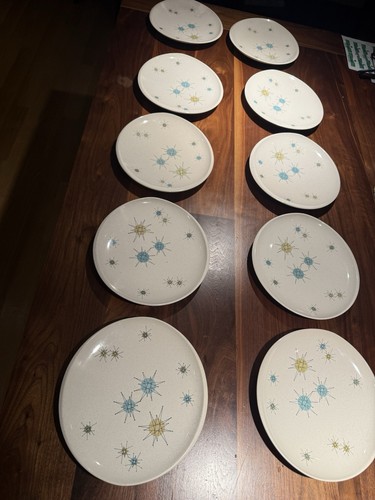 MCM Dinnerware Franciscan Atomic Starburst 10 Dinner Plates 9 Perfect/1 ...