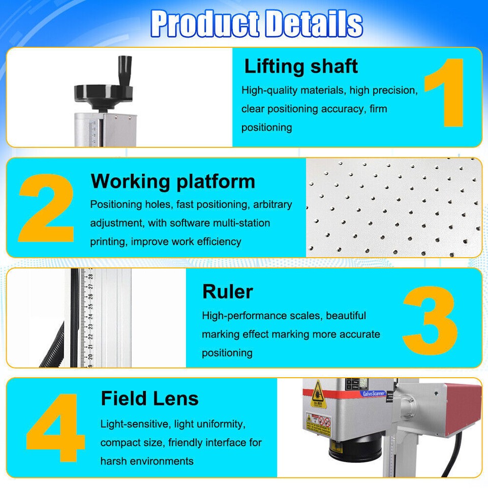 10W UV Laser Marking Engraver Machine For Glass Metal Wood MarkingS&A ...