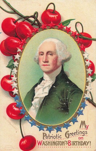 Clapsaddle Patriotic Postcard George Washington Cherries Artist Signed ...