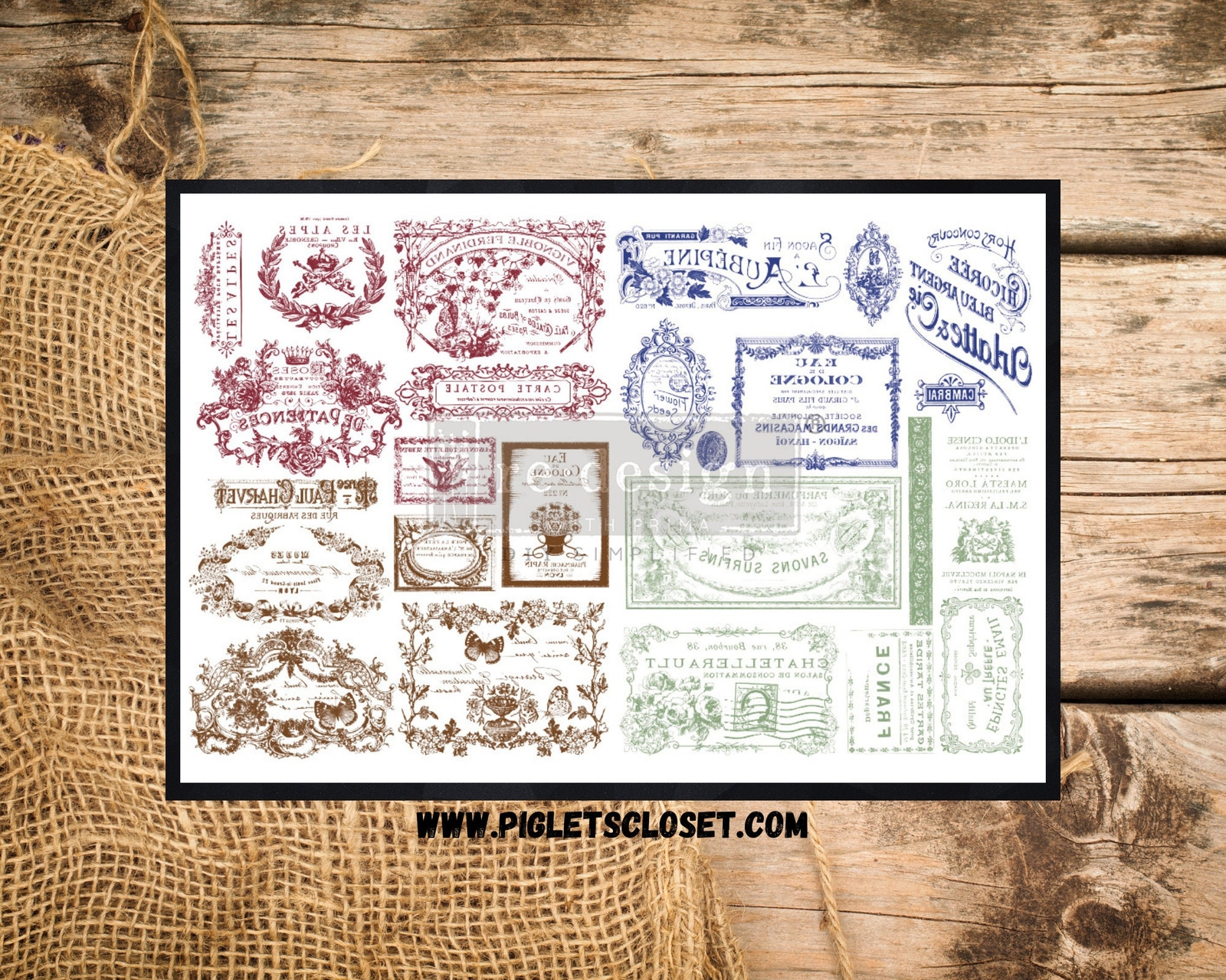 Just Labels | H20 Transfer | Redesign with Prima | 8.5" x 11" Sheets | eBay