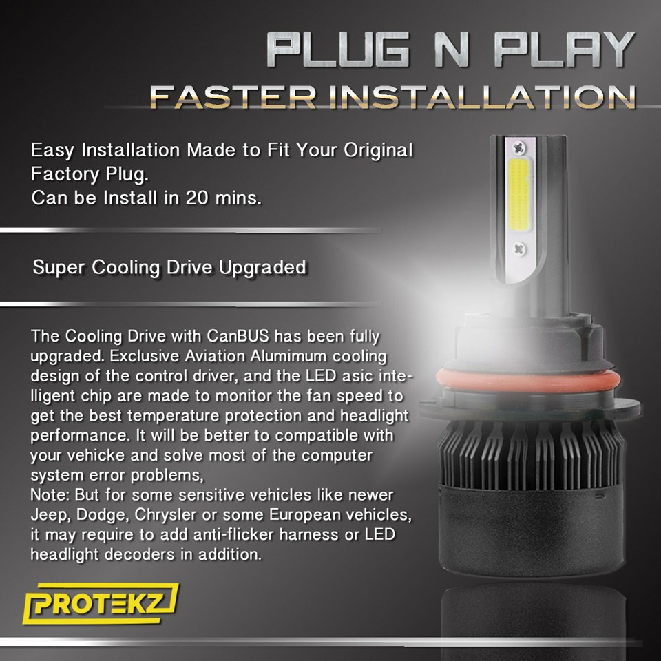 LED For INSIGHT 2010-2014 Headlight Kit H11 6000K White CREE Bulbs Low ...