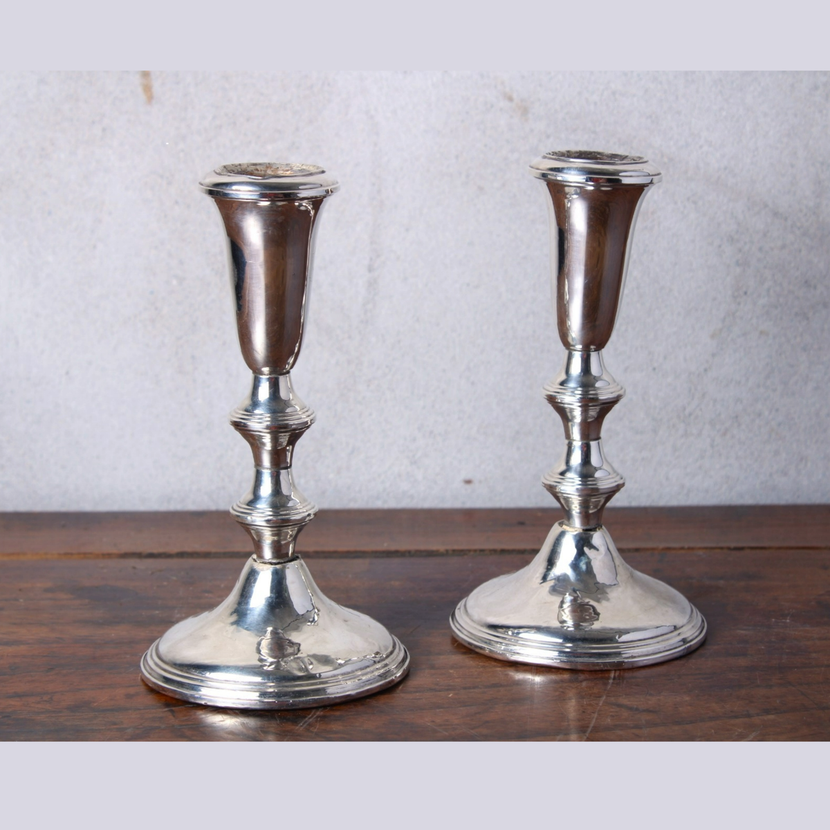 Empire Sterling Silver Candlesticks Vintage Pair Empire Silver Company