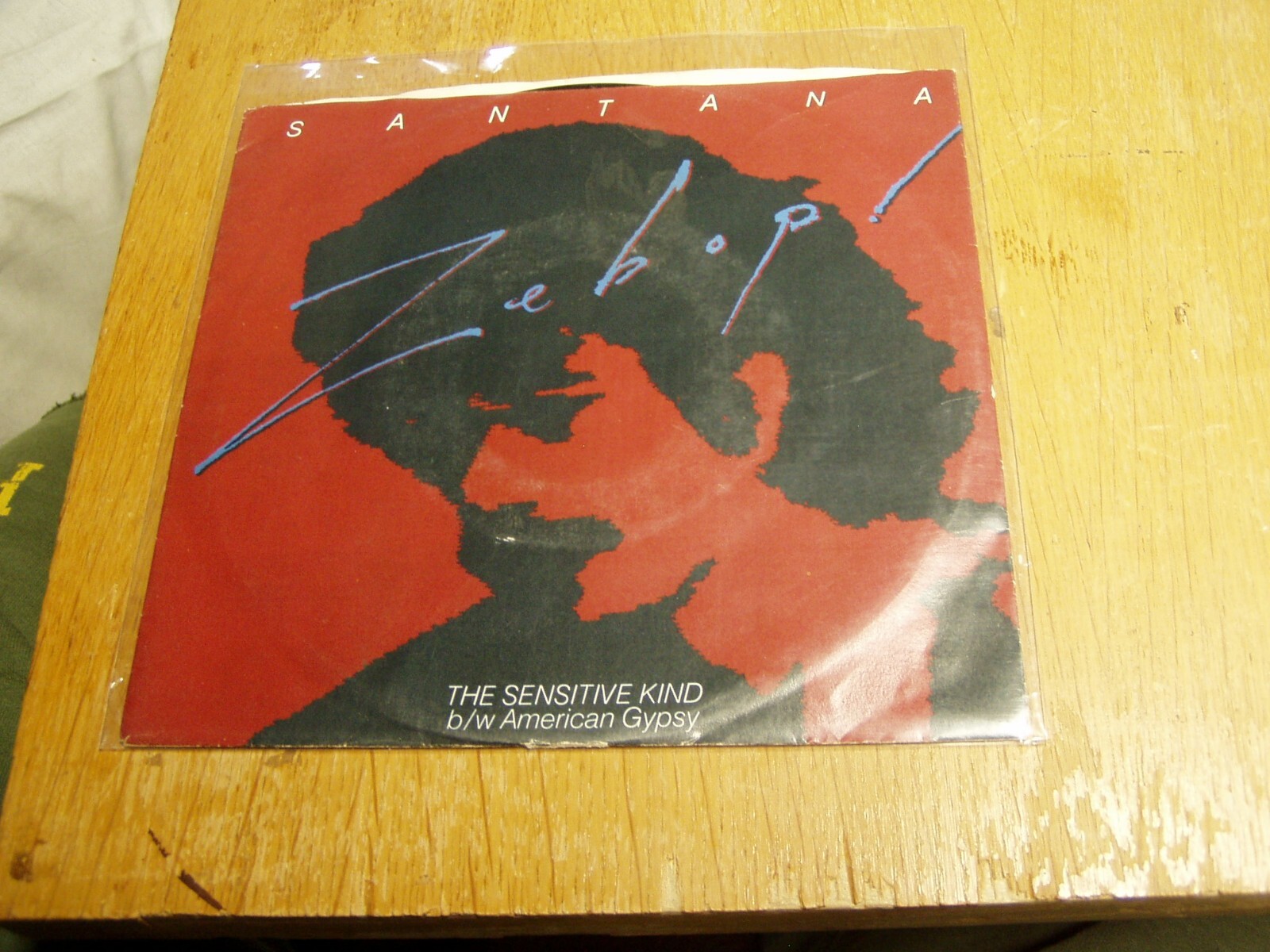 Santana - The Sensitive Kind / American Gypsy VINYL 45 & Picture Sleeve ...