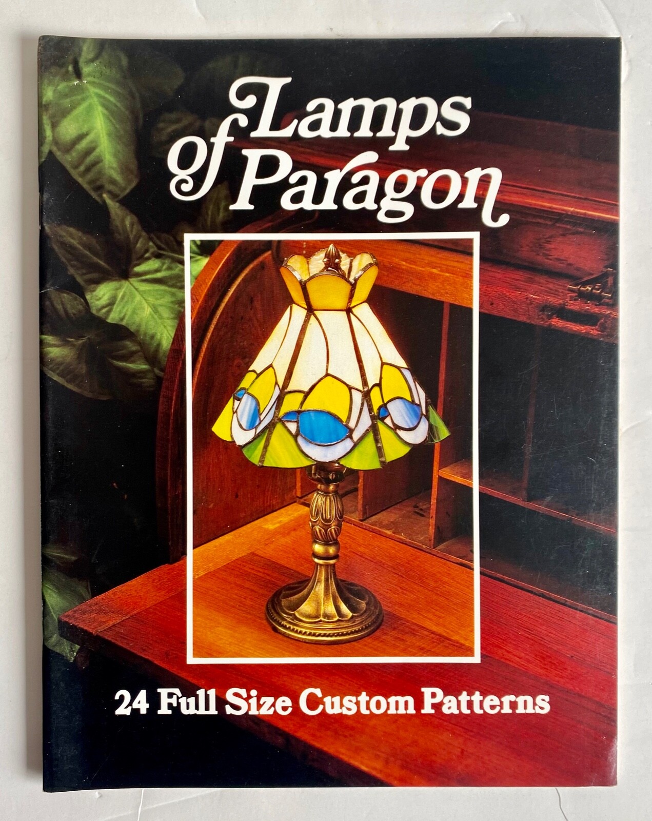 Vintage 1983 Lamps Of Paragon Patterns Stained Glass Lamp Base Shade ...