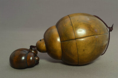 Inro Netsuke Insect Japanese Boxwood carved Antique Edo Era Ojime 8897 ...