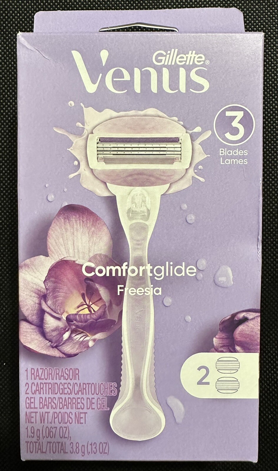 Gillette Venus ComfortGlide Freesia Women's Razor - 1 handle + 2 ...
