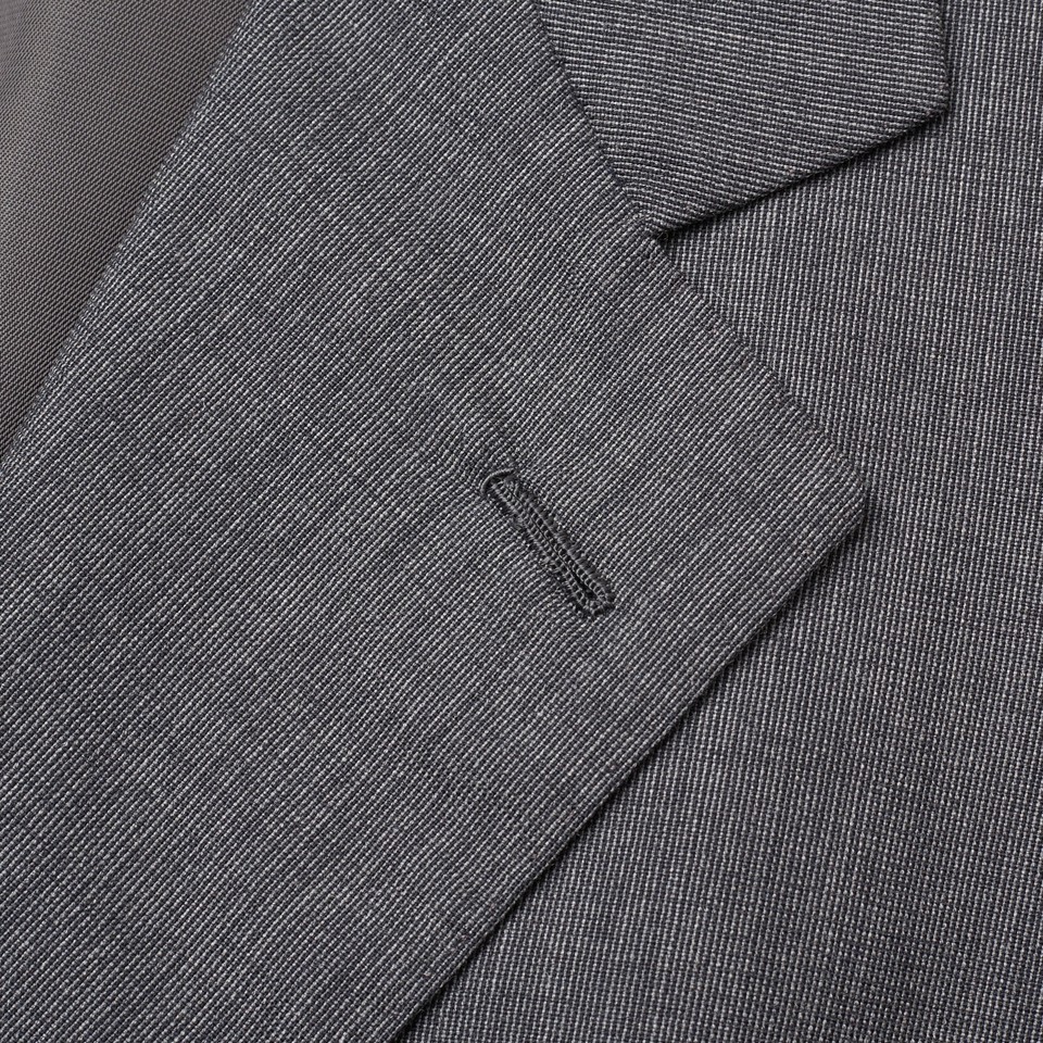 RUBINACCI LH Hand Made Bespoke Gray Wool Blazer Jacket EU 52 NEW US 40 ...