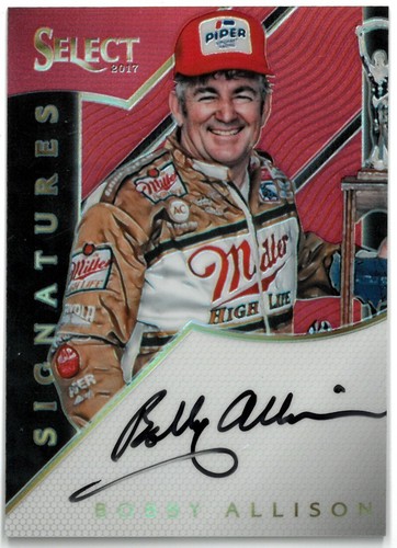 Bobby Allison signed 2017 Panini Select Racing NASCAR On Card Auto #S ...