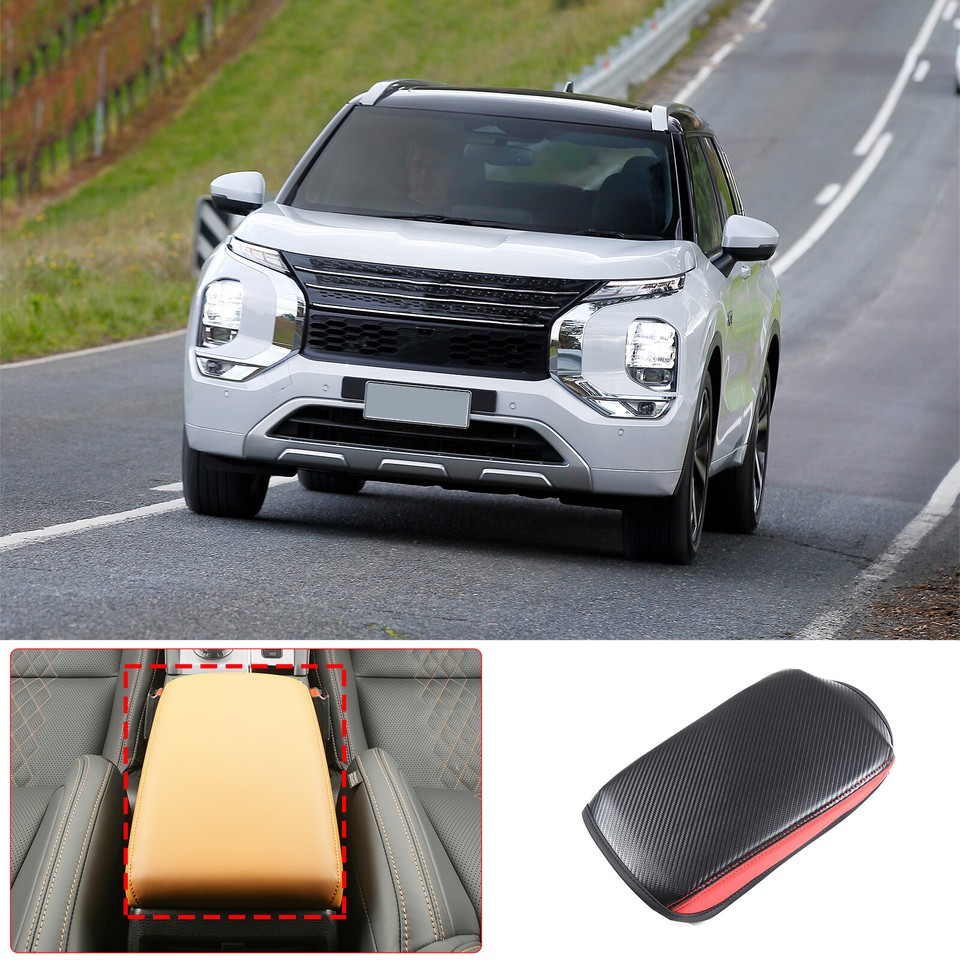 Leathers Car Center Armrest Cover Cushion Mat For Mitsubishi Outlander ...