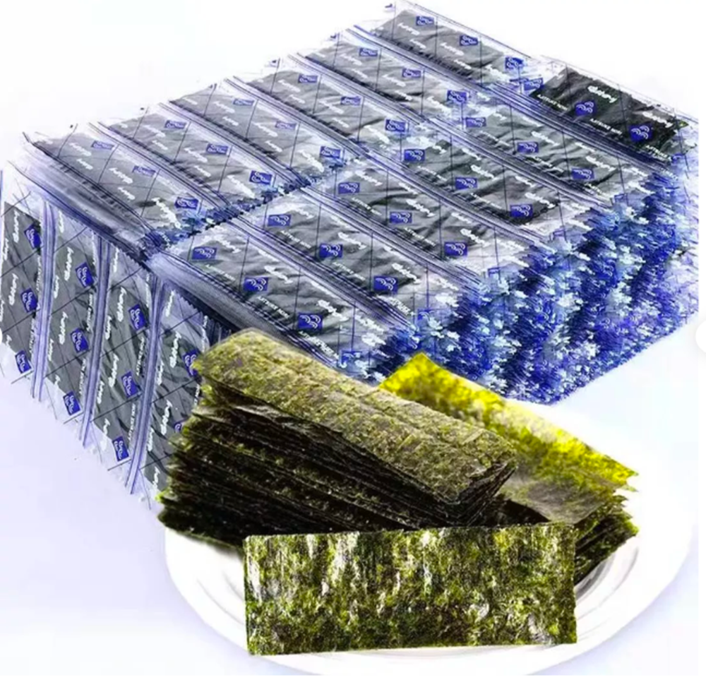 Roasted Dried Seasoned Seaweed Sheets Salt Korean Thai Snack 100 Piece ...