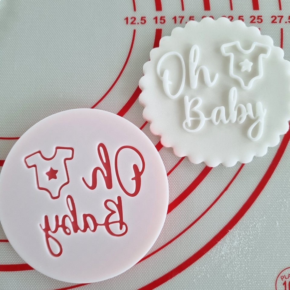 Outbosser Stamp for fondant icing cupcake cake cookie biscuits ...