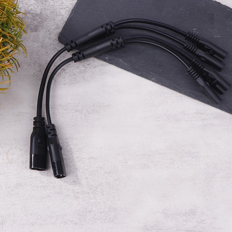 IEC 320 C8 2Pin Male To 2xC7 Female Y Split Power Cable C7 To C8 ...