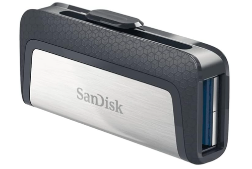 SanDisk 256GB Ultra Dual Type-C/Type-A Flash Drive Memory Stick USB 3.1 ...