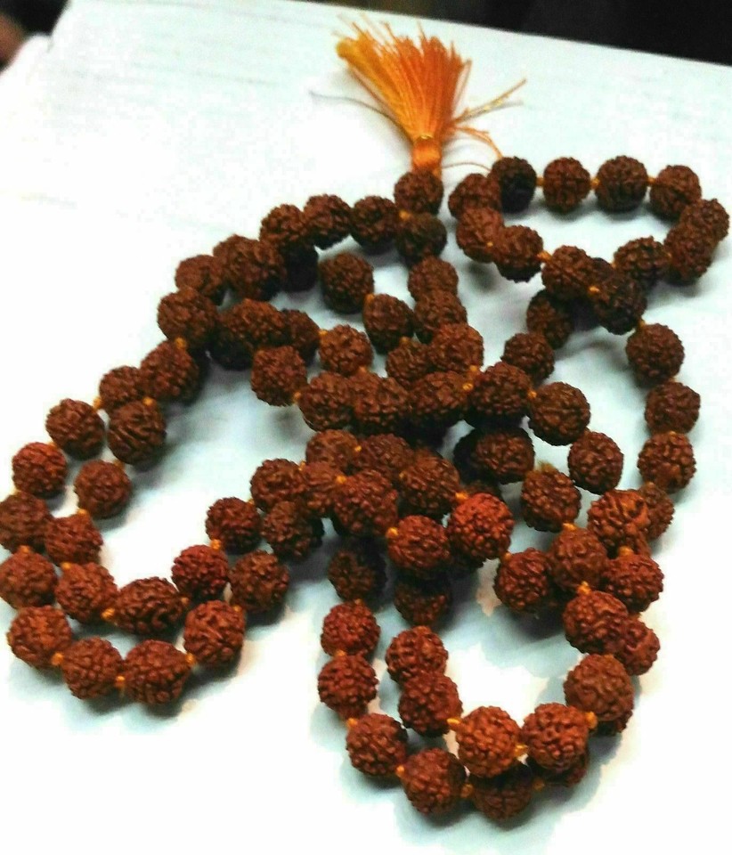 PANCHMUKHI RUDRAKSH MALA SPECIAL DESIGN NEW HANDMADE PRAYER MALA 10 MM ...