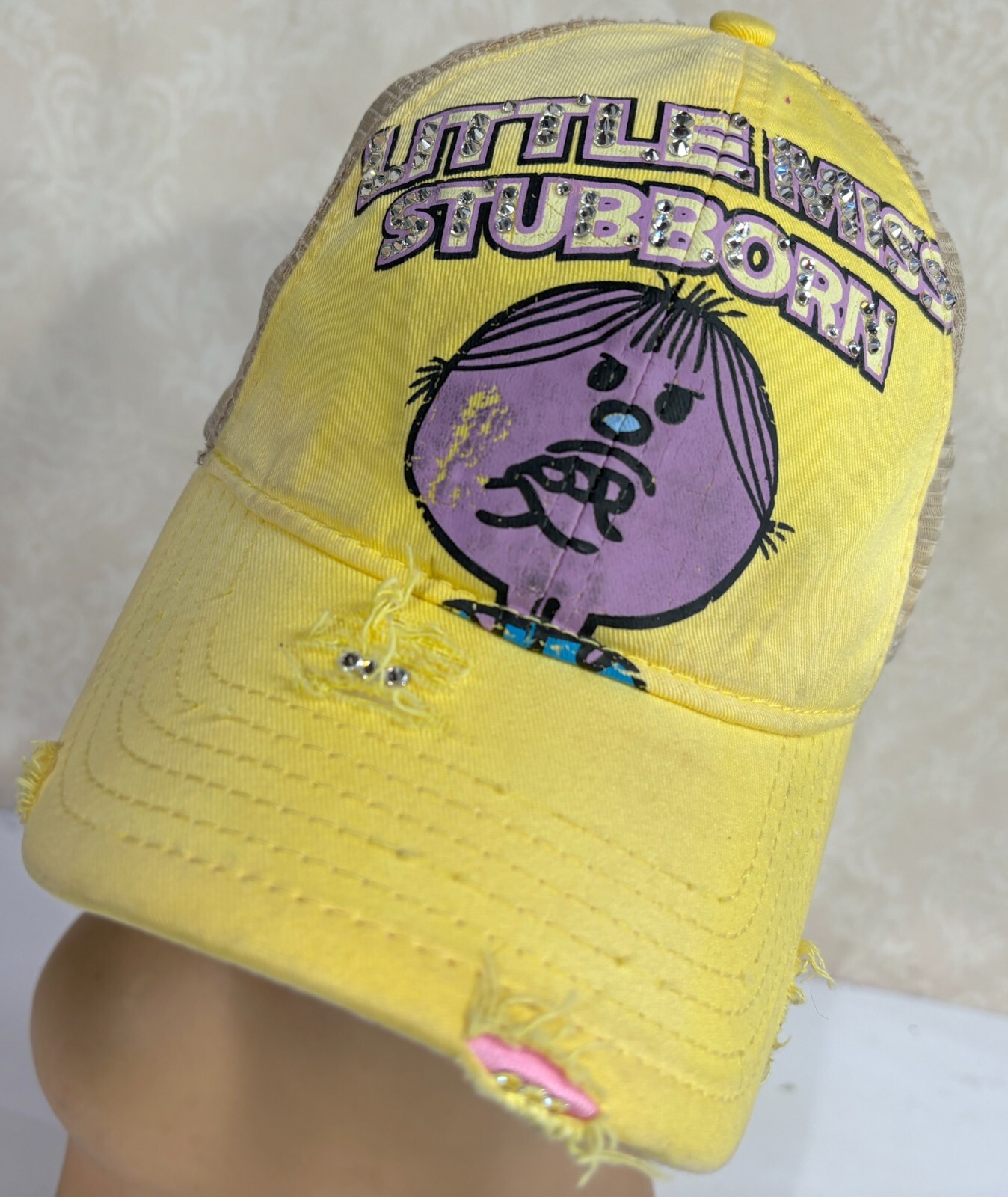 Mr. Men and Little Miss Stubborn Distressed Strapback… - Gem