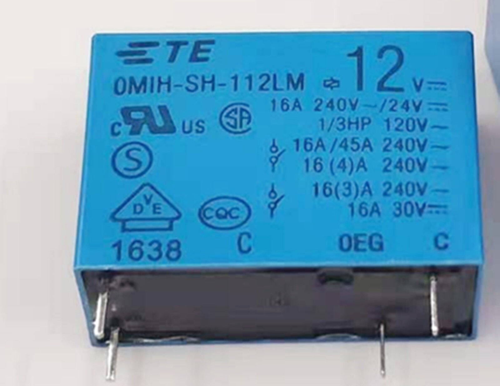 OMI-SH-112LM 4PIN 10A Relays 10PCS OMI-SH-112LM 4-PIN 10A Relay Set ...