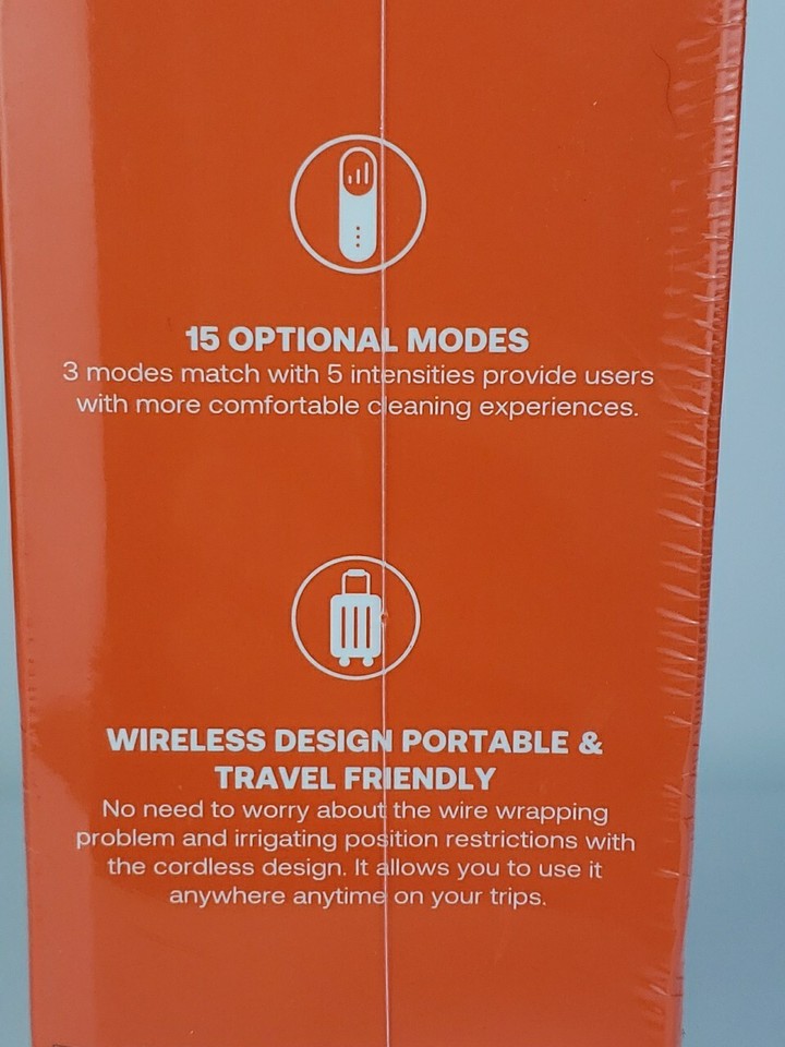 Electric Water Dental Flosser Cordless Teeth Cleaner Picks Irrigator ...