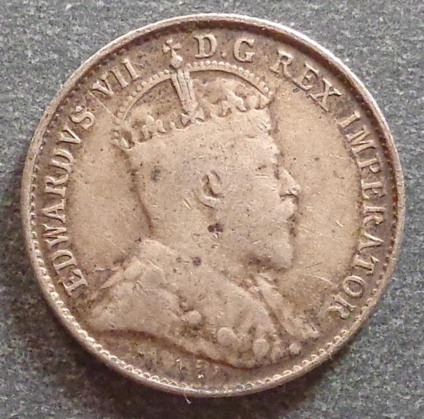 Canada - Edward VII, Silver 5 Cents, 1906, toned | eBay