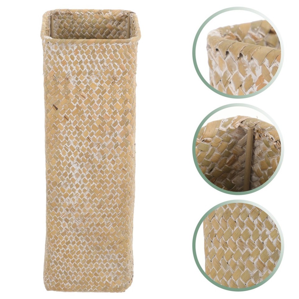 Wicker Vase Bulk Seaweed Tall Basket Weave Woven Straw Flowers for ...