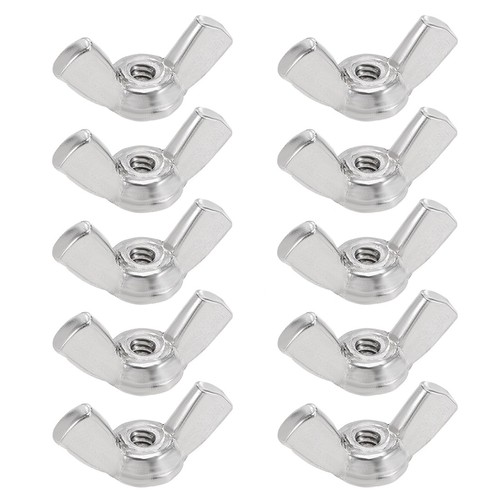 10pcs #6-32 Wing Nuts Stainless Steel Shutters Butterfly Nut ...