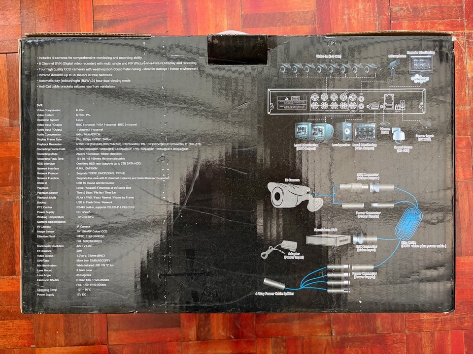 BNIB Maplin Sentient CCTV Kit - 8 channel network DVR with 4 cameras ...