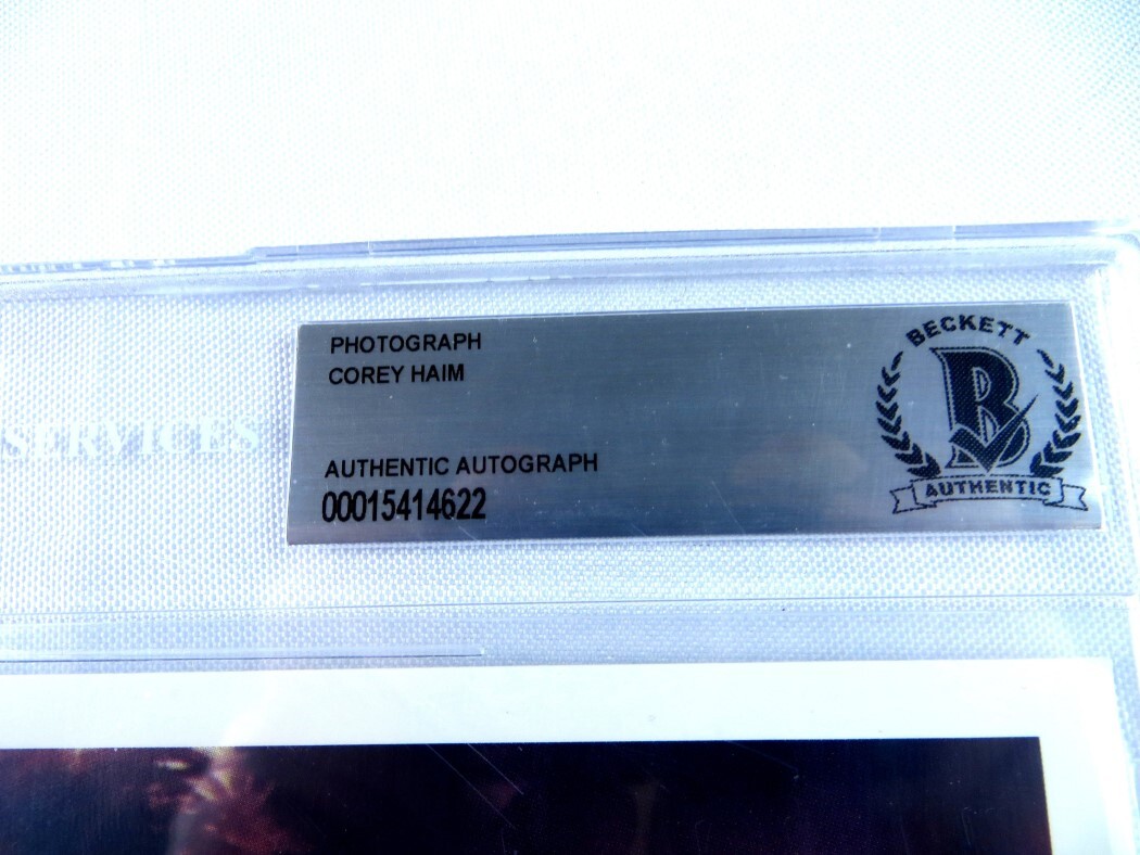 Corey Haim Signed Autographed 8X10 Photo The Lost Boys BAS Encapsulated ...