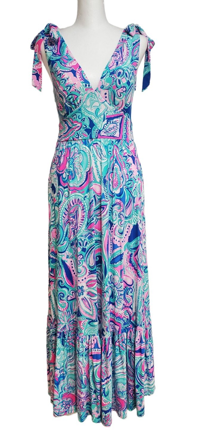 Lilly Pulitzer 0 Maxine Midi Dress Living The Dream T… - Gem
