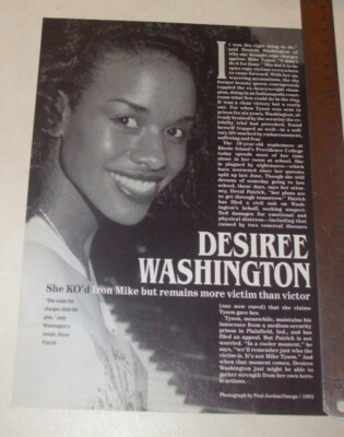 Desiree Washington original ONE magazine clipping page PHOTO article | eBay