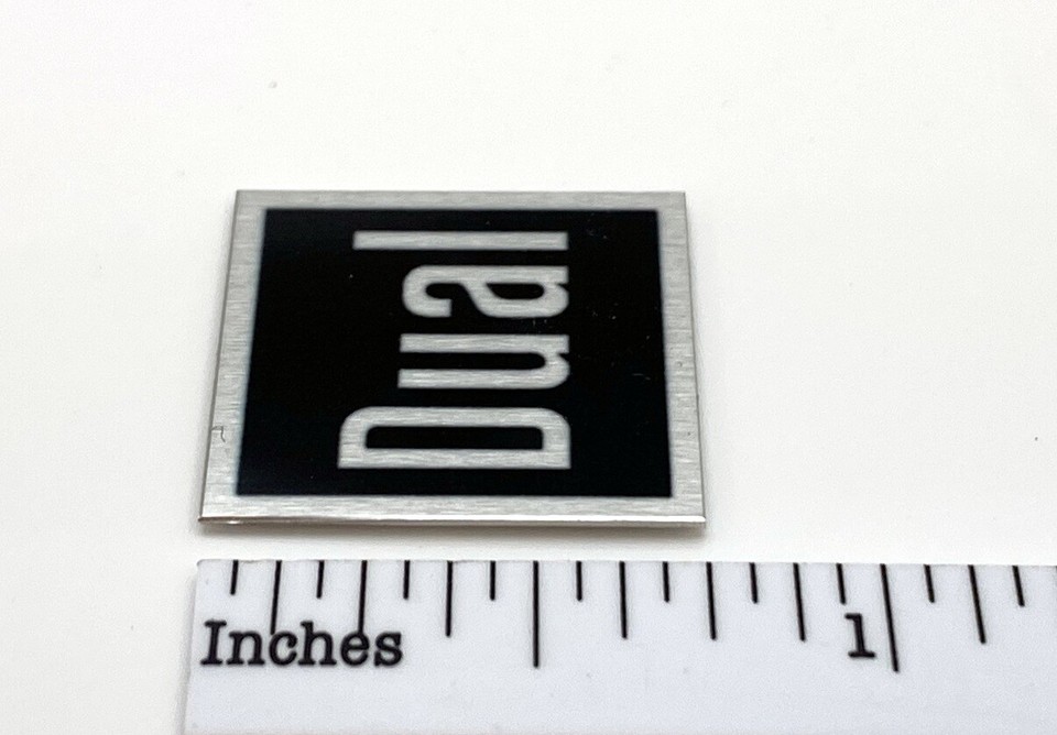 Dual Turntable Badge Logo For Dust Cover or Plinth Custom Made Aluminum ...