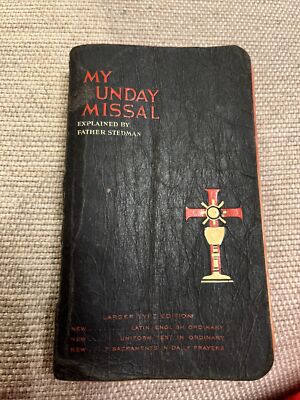 Vintage 1958 My Sunday Missal Stedman Catholic Mass Prayer Book | eBay