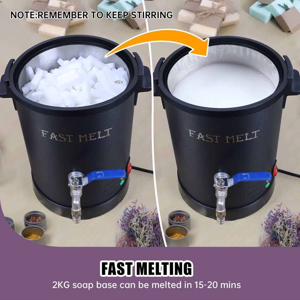 TOAUTO DIY Arts Soap Making 3L Soap Heating Melter Soap Melting Pouring ...
