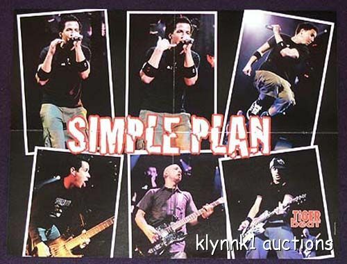 Simple Plan Concert Poster Centerfold 278A Orlando Bloom on back | eBay