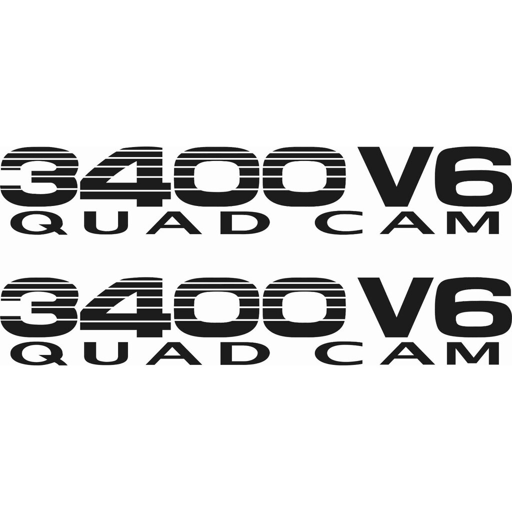 V6 3400 Decals Toyota 4runner 3rd GEN stickers 3.4L 5VZ 1st GEN Tacoma ...