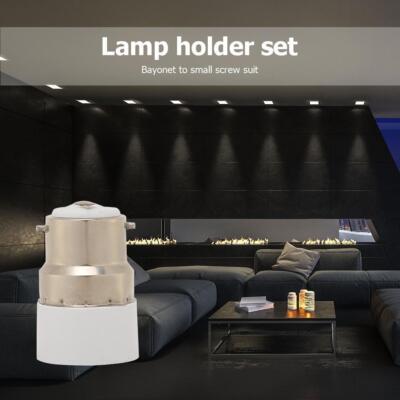 Adjustable Screw B22 to E14 Lamp Holder LED Light Adapter Converter ...