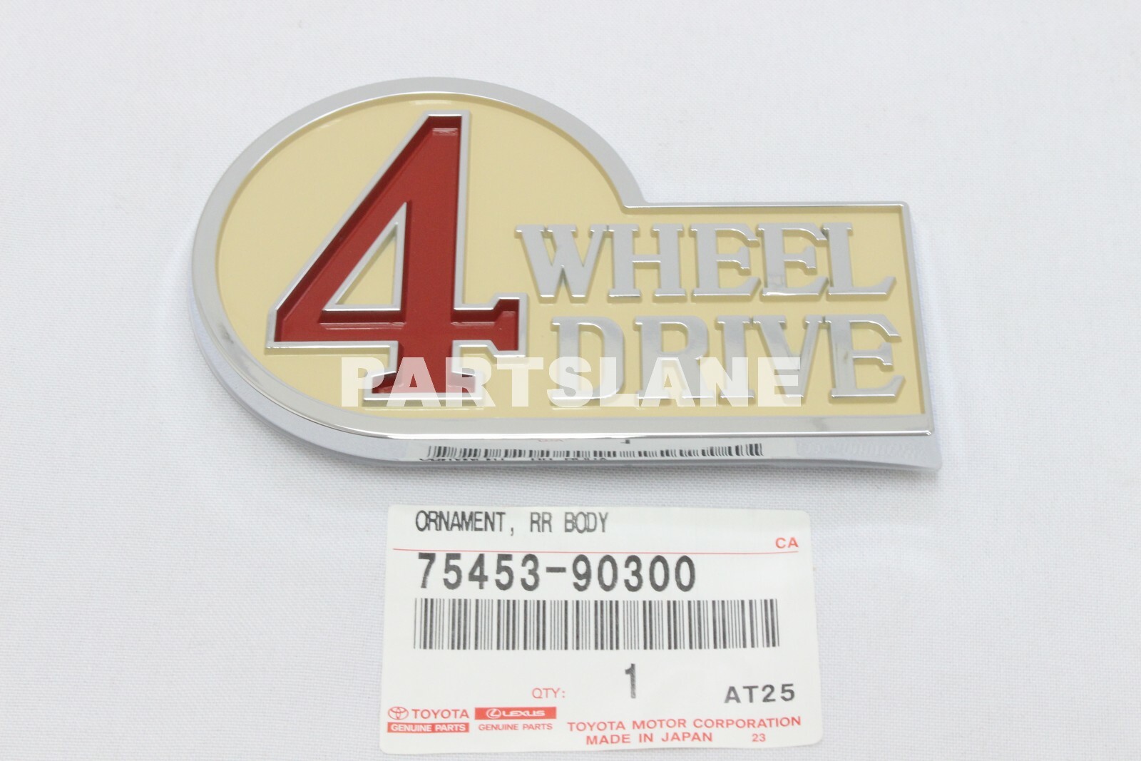 TOYOTA GENUINE LAND CRUISER OEM REAR BACK DOOR 4WD LOGO BADGE EMBLEM ...