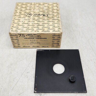 Vintage Beseler Enlarger 25mm Hole Lens Board - 100mm x 100mm 4"x4 ...