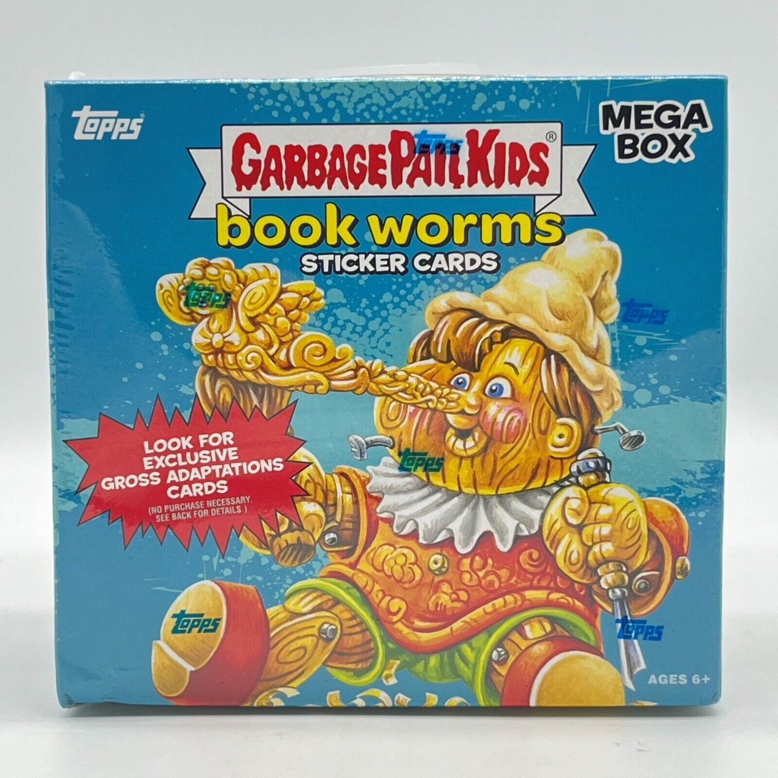 Garbage Pail Kids Book Worms Sticker Cards Mega Box NEW IN HAND SEALED ...