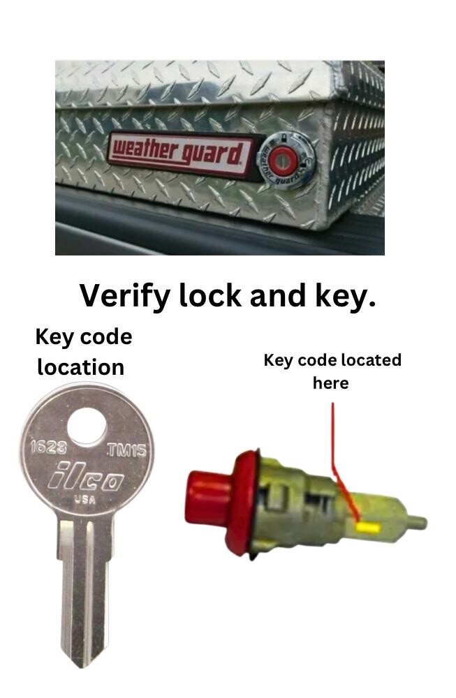2 Weather Guard Code Cut to K796 - Truck Tool Box Keys WeatherGuard ...