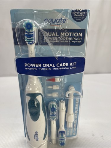 Equate Dual Motion Power Toothbrush Health Oral Care Kit New Package ...