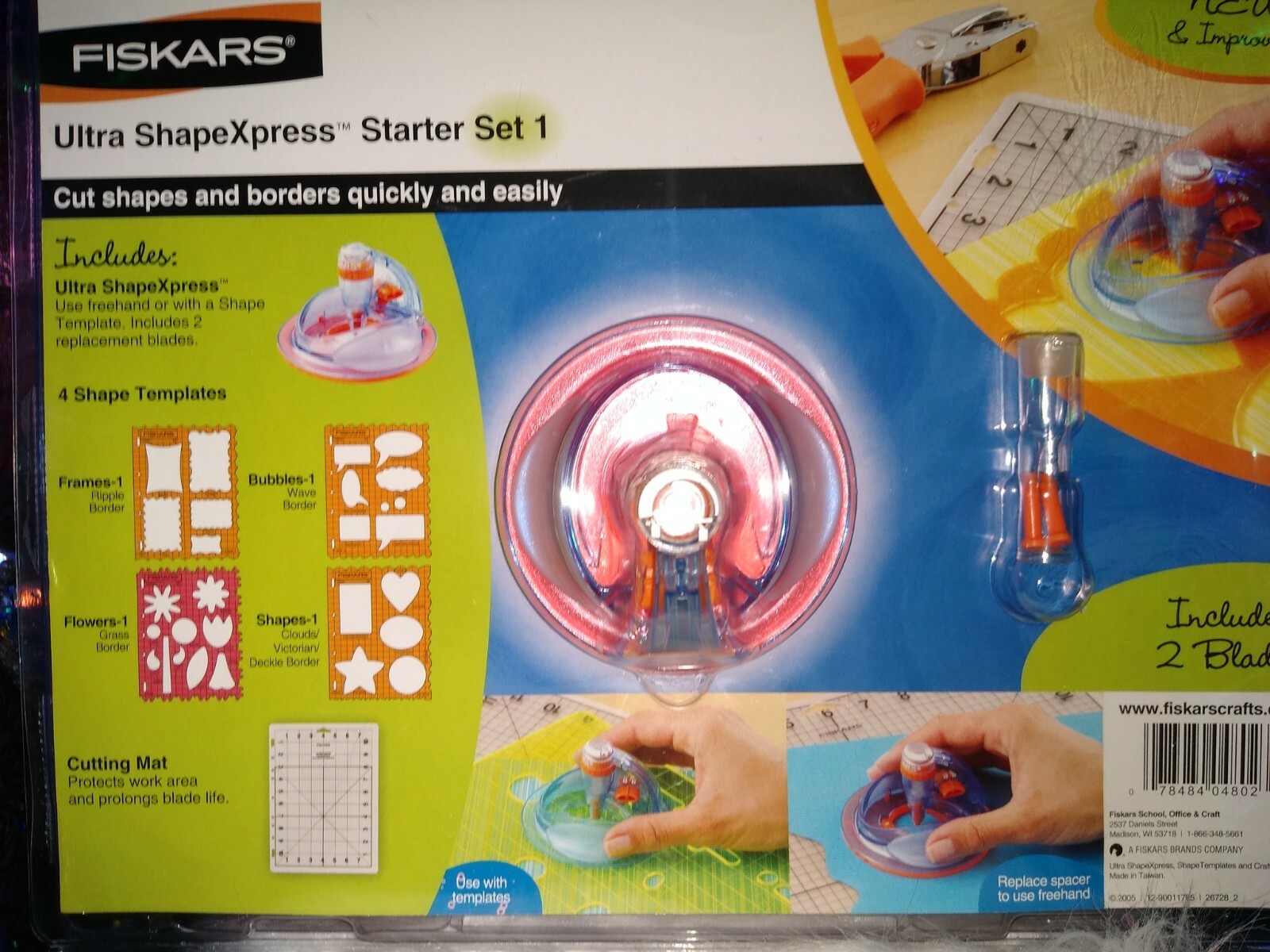 🦄Fiskars Ultra "ShapeXpress" '2005 Starter Set 1 Cuts Shapes Borders ...