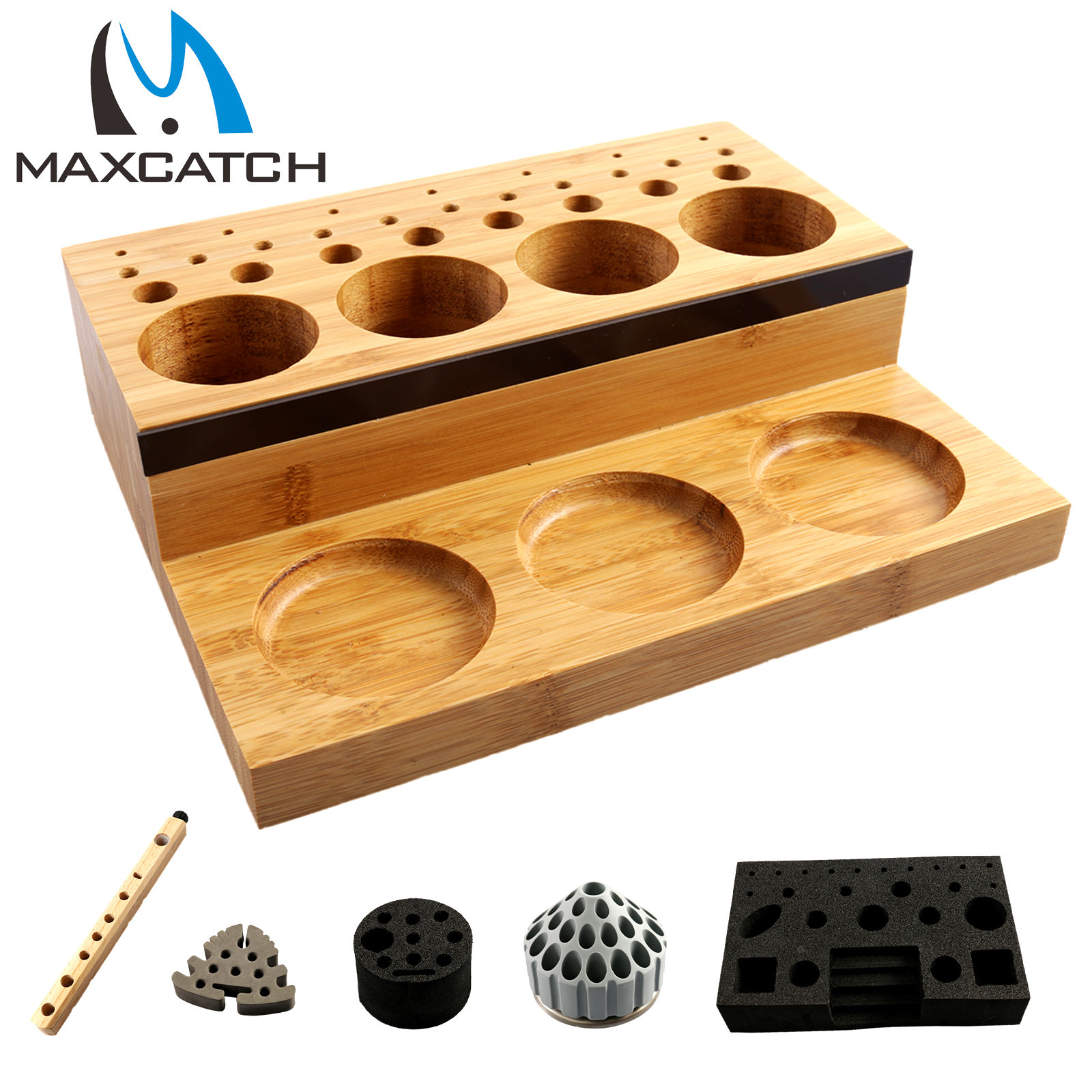 Maxcatch Fly Tying Tool Organizer/Station/Bar Tool Post Caddy Rotating ...