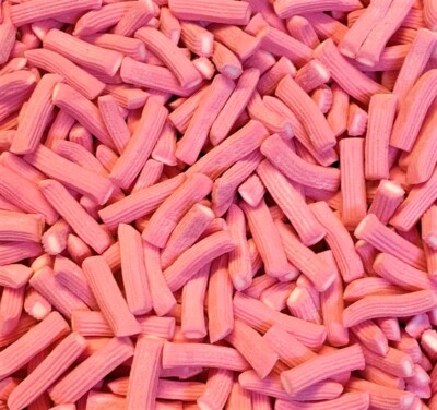 STRAWBERRY PLANKS Sweets Pick & Mix Retro Bulk Loose Crazy Candy Chews ...