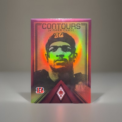 2022 Panini Phoenix Ja'Marr Chase #CT-12 Contours Red Parallel # /199 ...