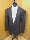 Mens Blazer Sport coat Jacket Paul Betenly 50L Dk Gray Plaid Filarte ...